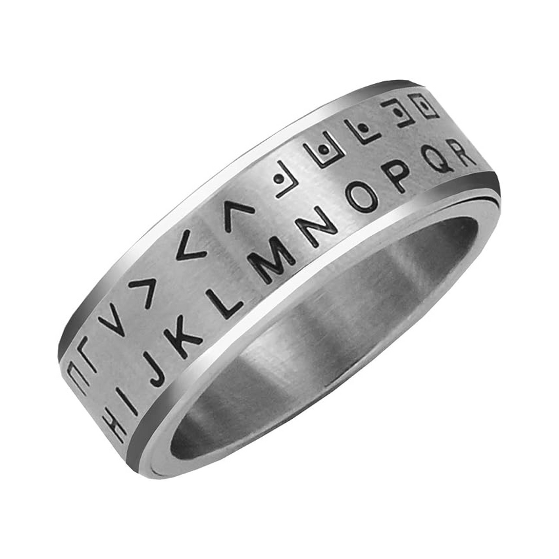 Pig-Pen Cipher Spinner Ring – SPYSCAPE
